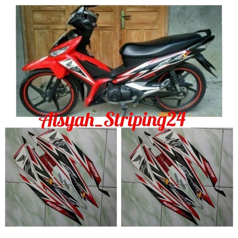Jual stiker striping honda supra x fi 125 2014 2015 | Shopee Indonesia