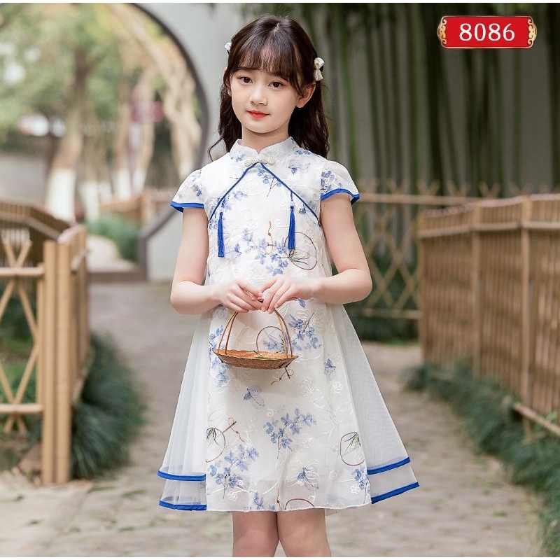 Jual cheongsam anak dress abg size 1-17thn up abg original | Shopee ...