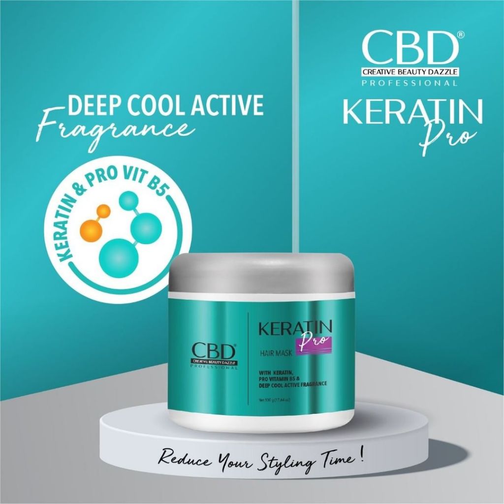 Jual CBD Professional Keratin Pro Daily Use Hair Mask Treatment 500gr ...