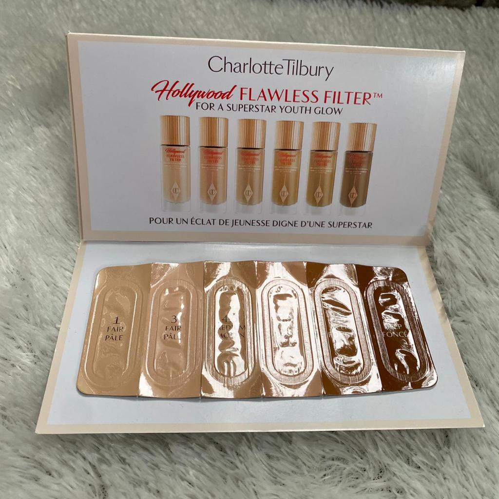 Jual CHARLOTTE TILBURY Hollywood Flawless Filter Sample - SHADE CARD ...