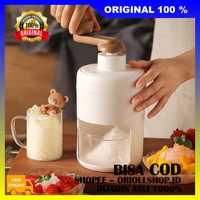 Jual Ice Shaved Penggiling Es Portable Alat Parutan Es Serut Manual ...