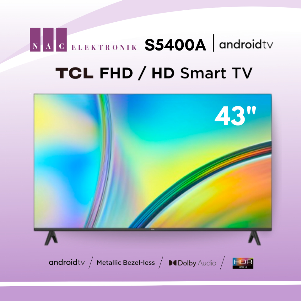 Jual TCL 43S5400A Full HD Android TV LED 43 Inch S5400A Bezel-less ...