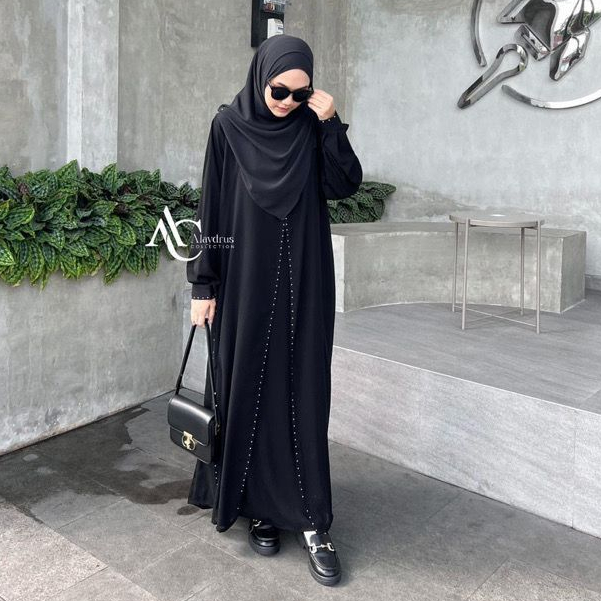 Jual Gamis Abaya Jetblack Turkey Syari Hitam Dress Arab Saudy Dubai India Bordir Zephy Abaya ...