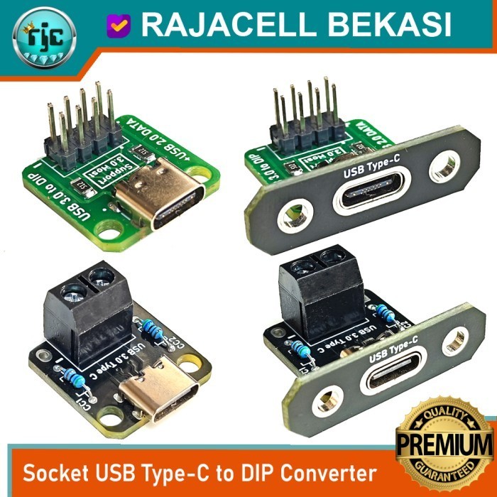 Jual USB Type-C to DIP Terminal Converter Adapter Female USB C Breakout ...