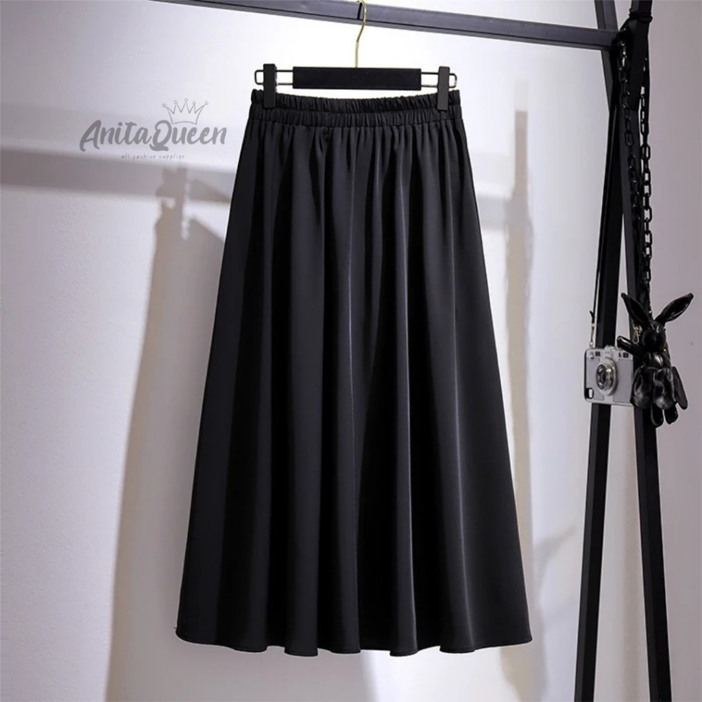 Jual Rok polos panjang hyget premium /rok skirt basic/rok polos ootd ...