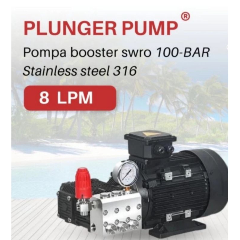 Jual Pompa Dorong Membran Ro Seawater Air Laut Untuk Kapal 8Lpm SWRO ...