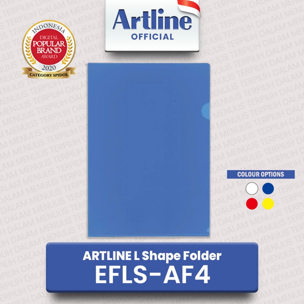 Jual ARTLINE L Shape Folder Map File Dokumen Organizer Kertas EFLS-AF4 ...