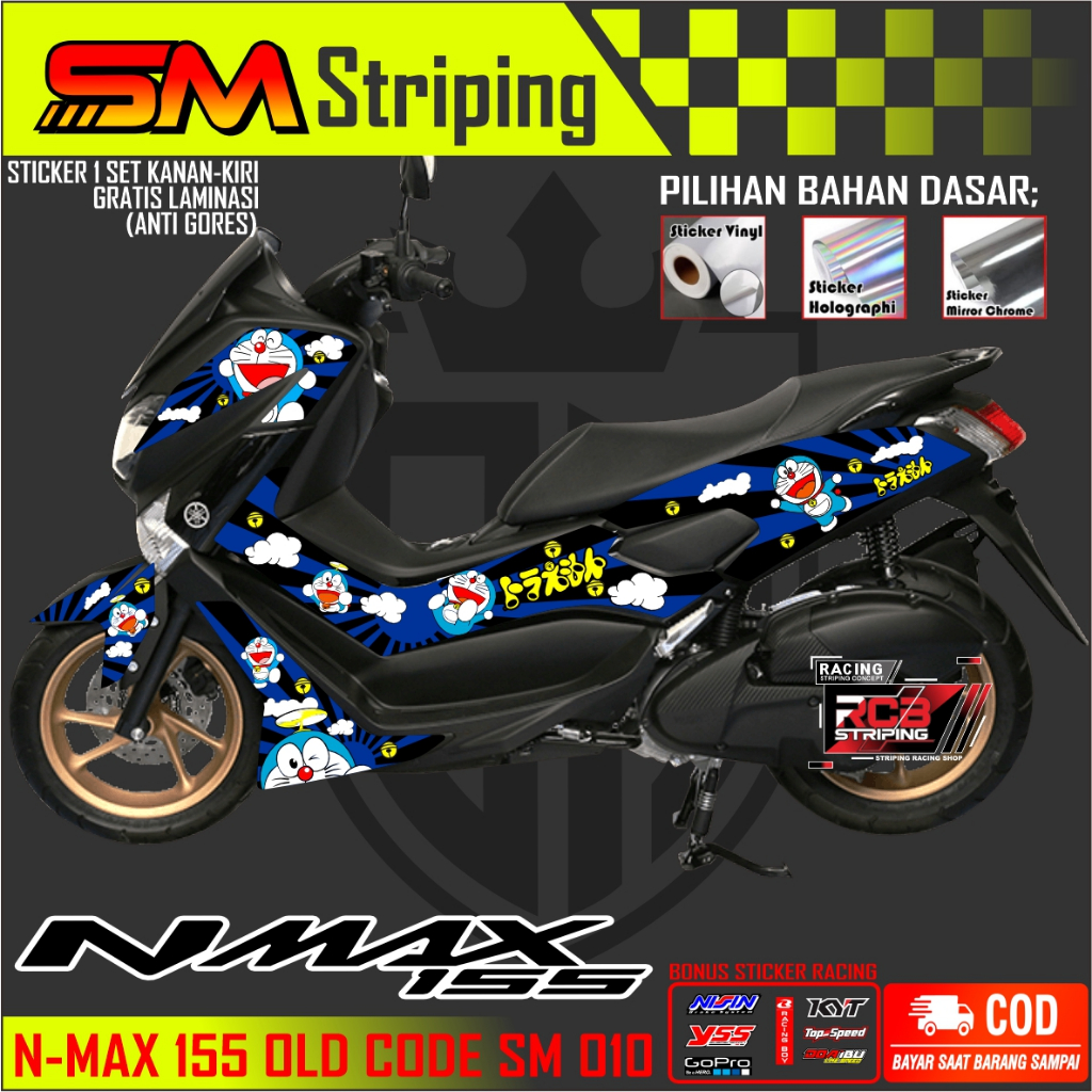 Jual STIKER VARIASI DORAEMON STRIPING MOTOR YAMAHA STICKER YAMAHA NMAX ...