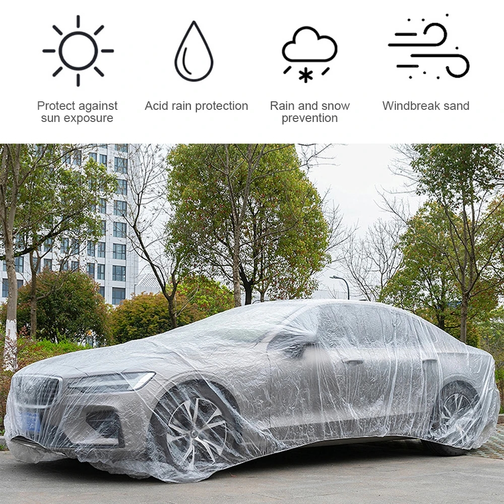 Jual Penutup Mobil Universal Penutup Debu Mobil Film Transparan Plastik ...