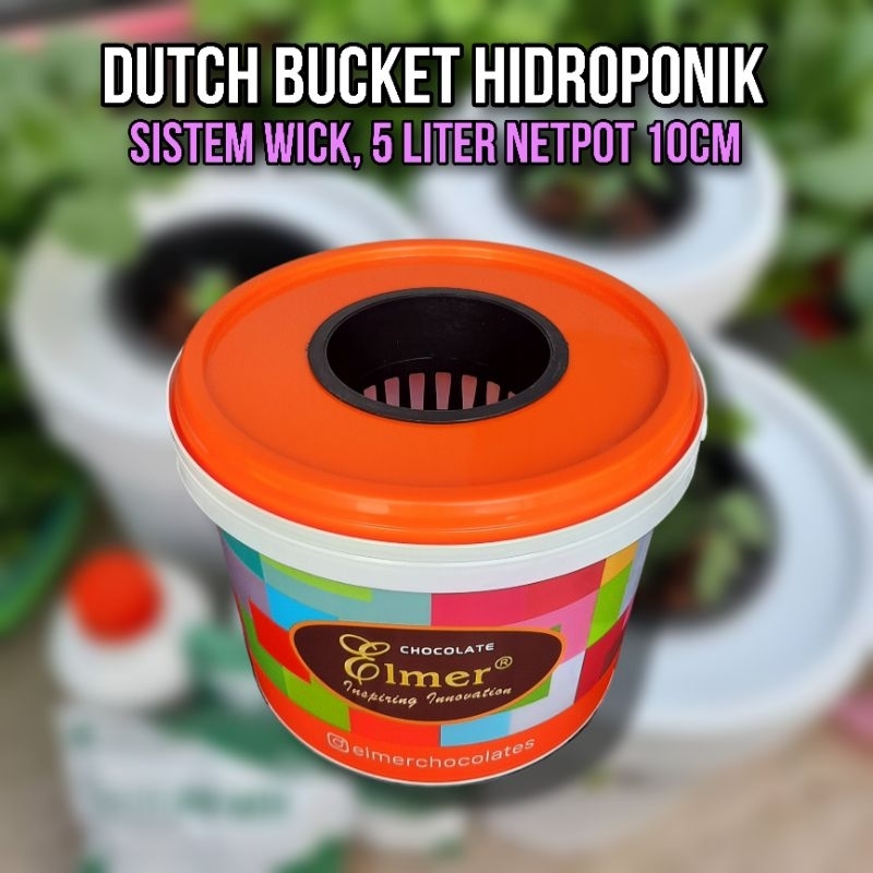 Jual Dutch Bucket Hidroponik 5 Liter Pot Ember Hidroponik Sistem Wick ...