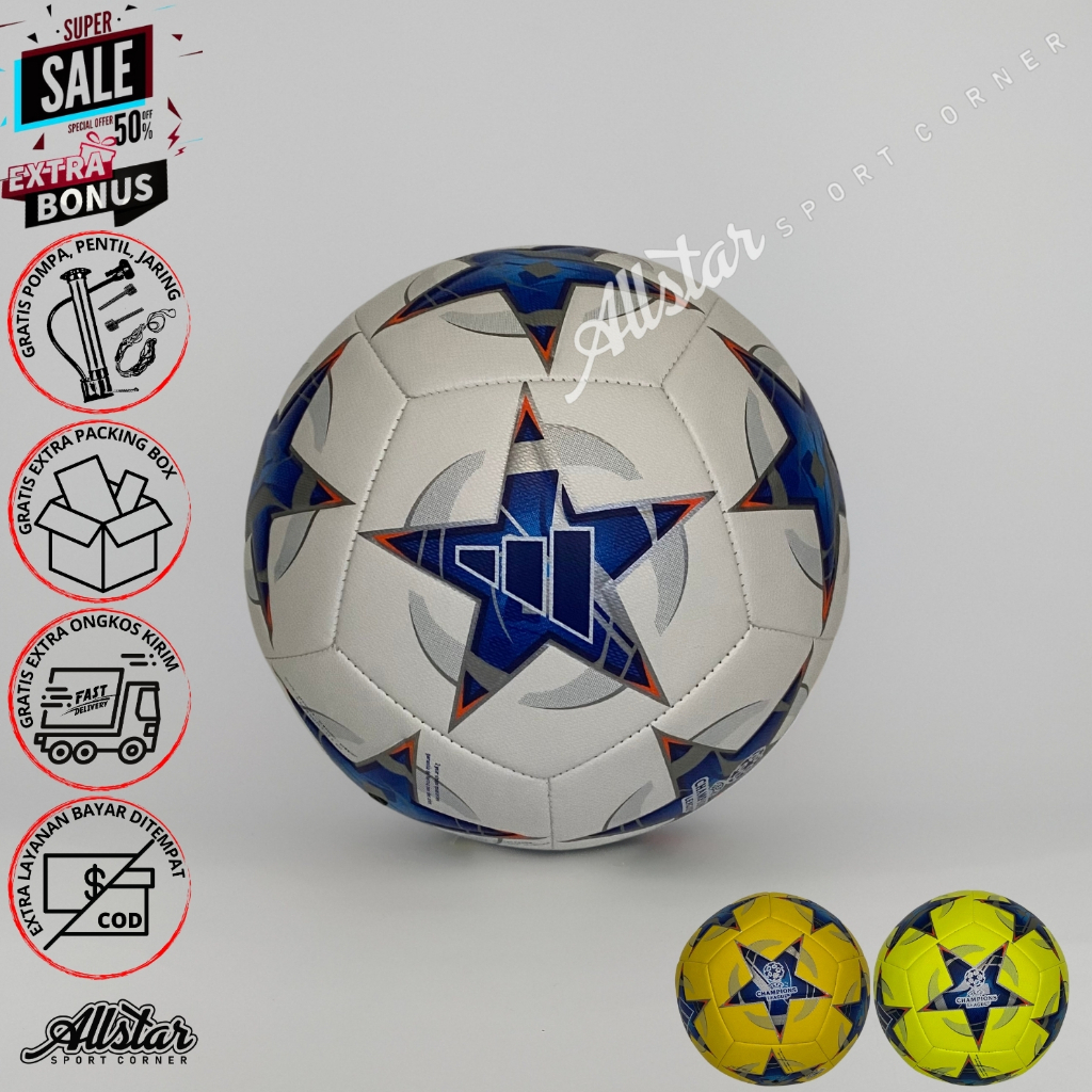 Jual ADIDAS bola sepak ORIGINAL ADIDAS CHAMPIONS LEAGUE bola sepak size ...