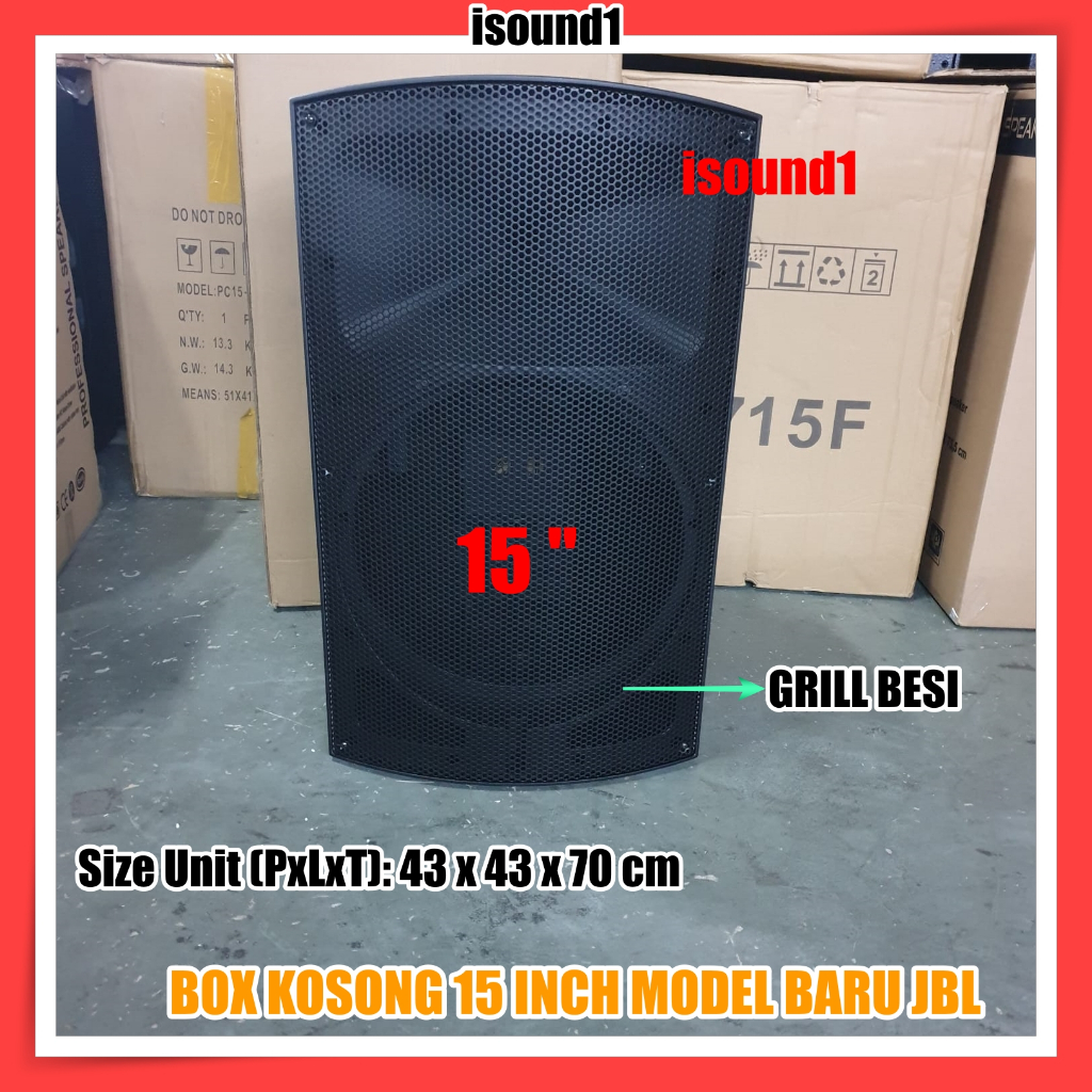 Jual BOX SPEAKER FIBER PLASTIK 15 INCH MODEL JBL BARU 15IN BOK KOSONG ...