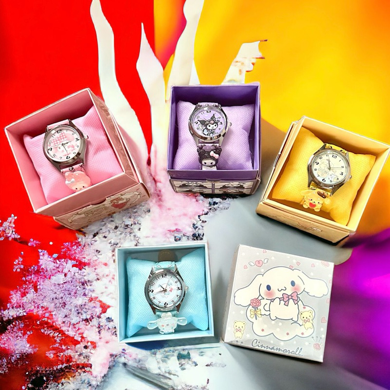 Jual (SYQ) Jam Tangan Analog Sanrio Cinamorol Kuromi Melodi Pompurin ...