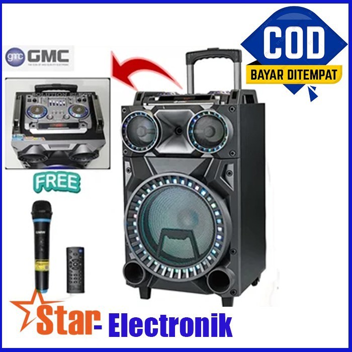Jual SPEAKER Portable GMC 899B -12 INCH - POWER 250W RMS + FREE MIC ...