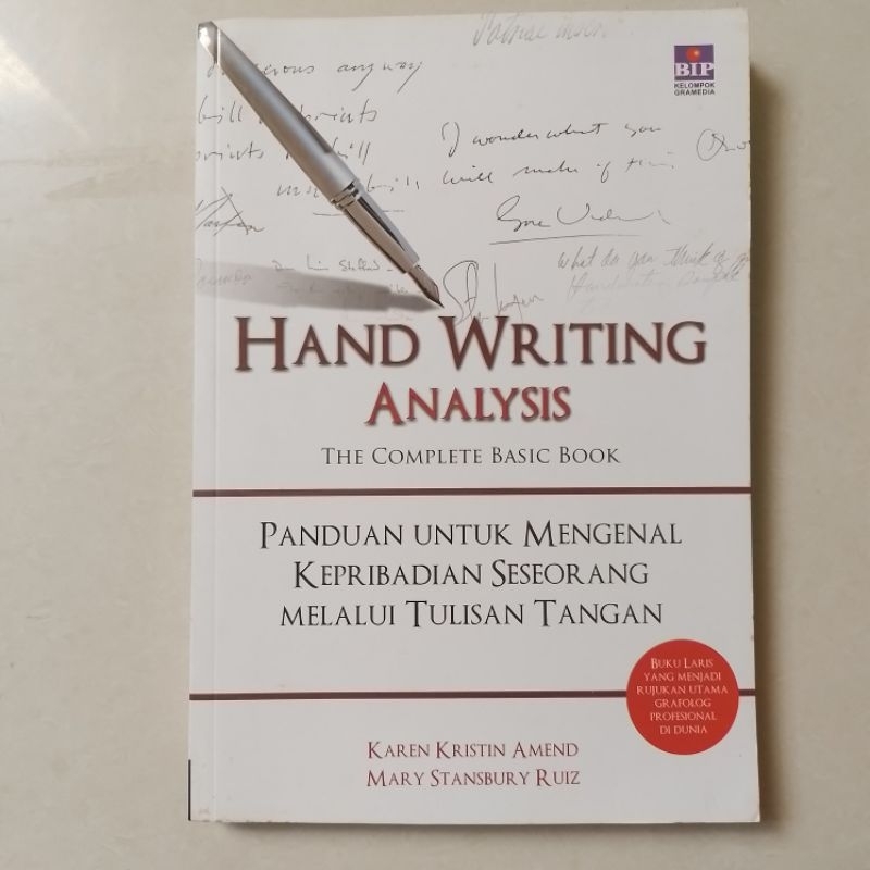 Jual Hand Writing Analysis Handwriting analisis by Karen Kristin mary ...
