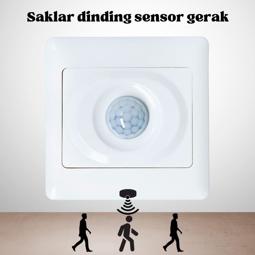 Jual Saklar Dinding Pir Sensor Gerak Saklar Lampu Smart Delay Switch Wall Pir Shopee Indonesia 