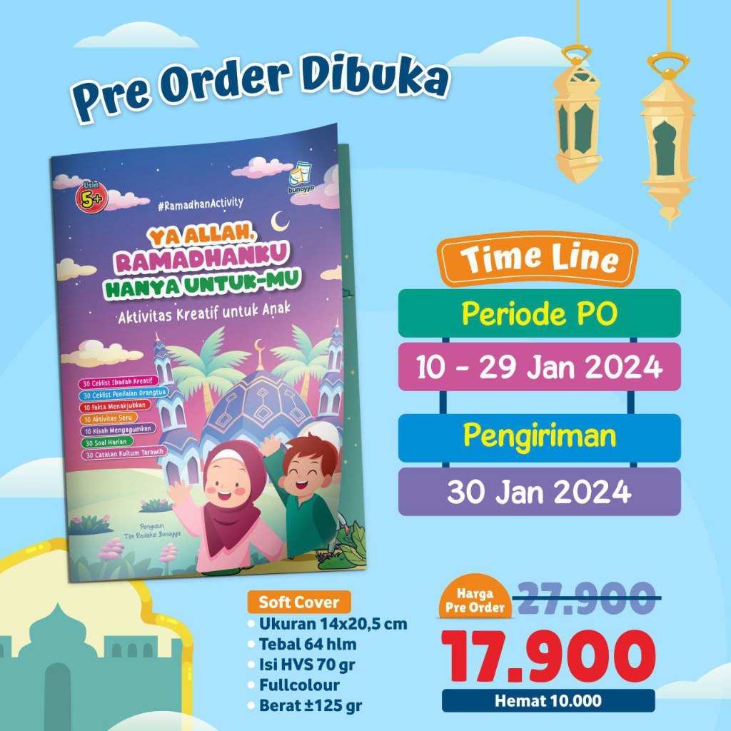 Jual Pre Order Ramadhan Activity Book 2024 : YA ALLAH RAMADHANKU HANYA UNTUKMU Bunayya | Shopee ...
