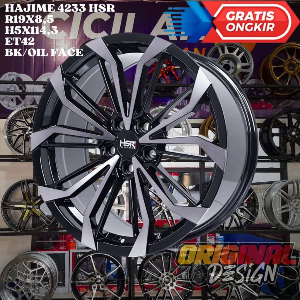 Jual Velg Mobil Ring 19 HSR HAJIME R19 UNTUK ALPHARD ALMAZ CX5 TERIOS ...