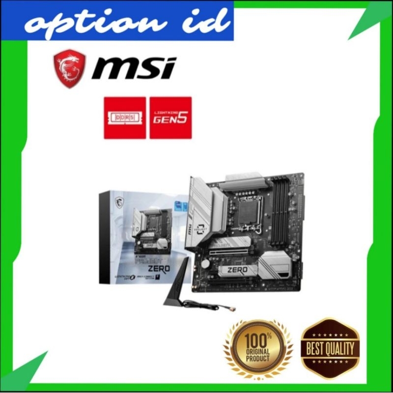 Jual MSI B760M PROJECT ZERO | B760 LGA 1700 DDR5 mATX - Motherboard ...