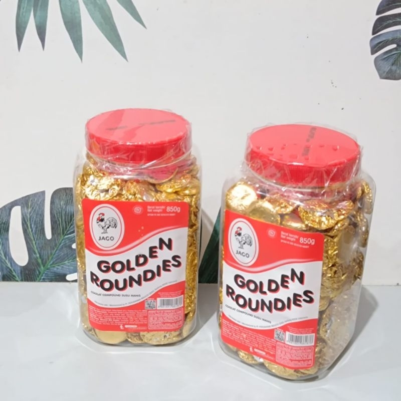 Jual coklat golden roundies 850g/coklat koin jago | Shopee Indonesia