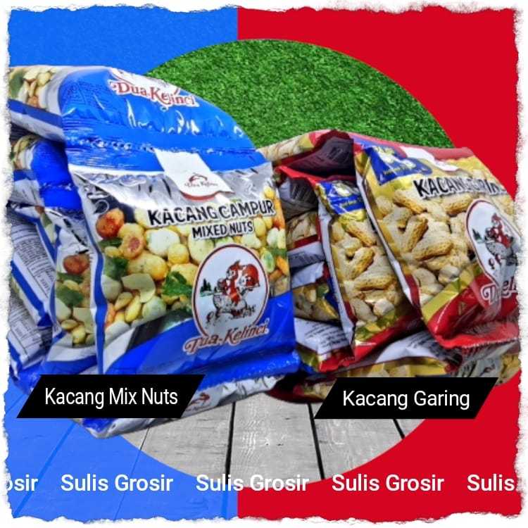 Jual Dua Kelinci Kacang Campur Mix Nut dan Kacang Garing Serenceng Isi ...