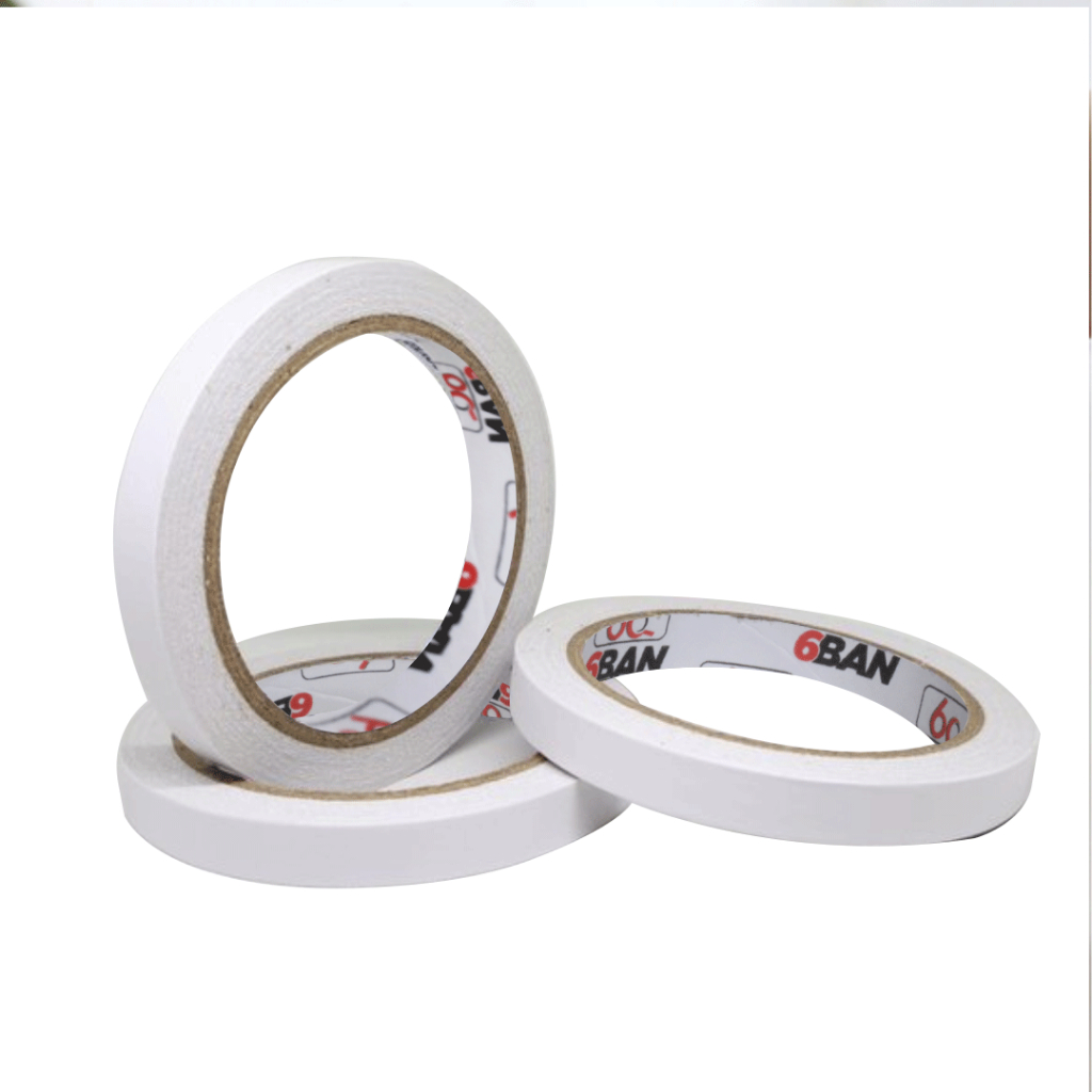 Jual Double Tape Putih 6Ban / Double Tape 6 ban | Shopee Indonesia