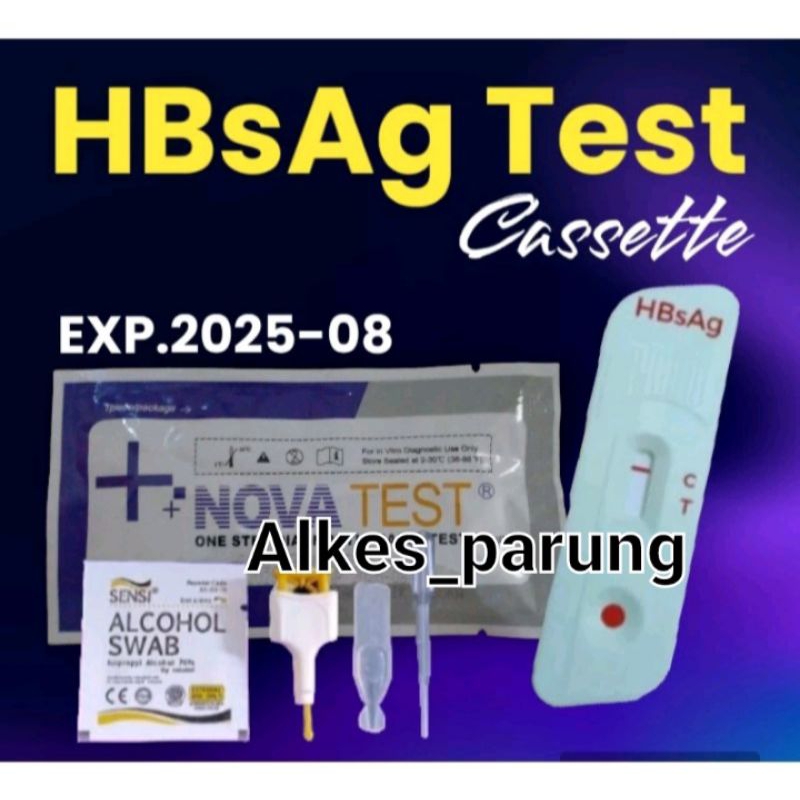 Jual Alat test HBsag satuan lengkap siap pakai merk.Nova test exp.2025 ...
