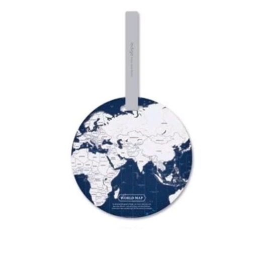 Jual World Map Luggage Tag Label Koper ( Koper Jadi Mudah Dikenal ...