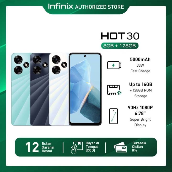 Jual INFINIX HOT 30 8/256GB GARANSI RESMI | Shopee Indonesia