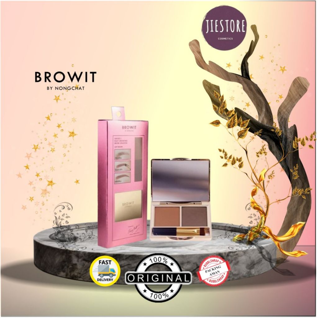 Jual Browit By Nongchat Professional Easy Drawing Brow Shadow Powder ...