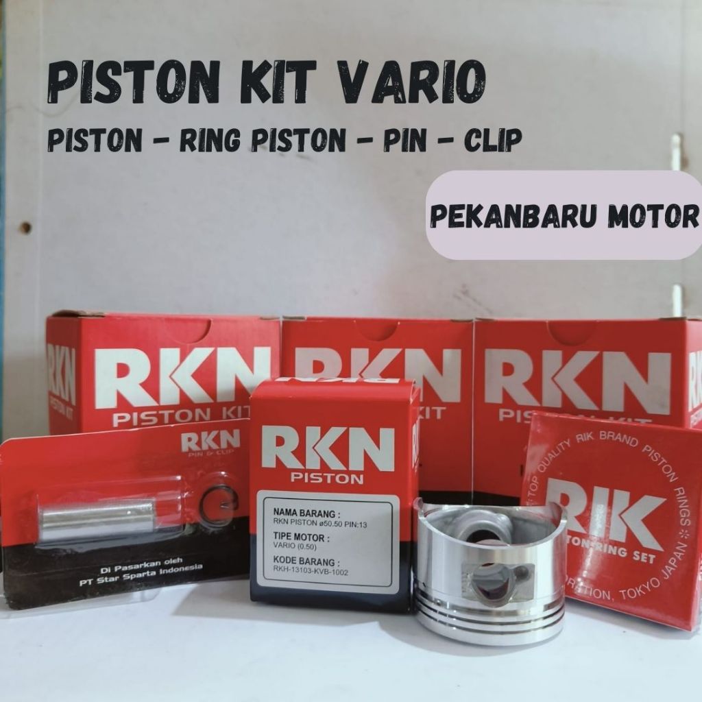 Jual PISTON KIT RKN Set VARIO OLD / LAMA - OverSize OS STD 25 50 75 100 ...