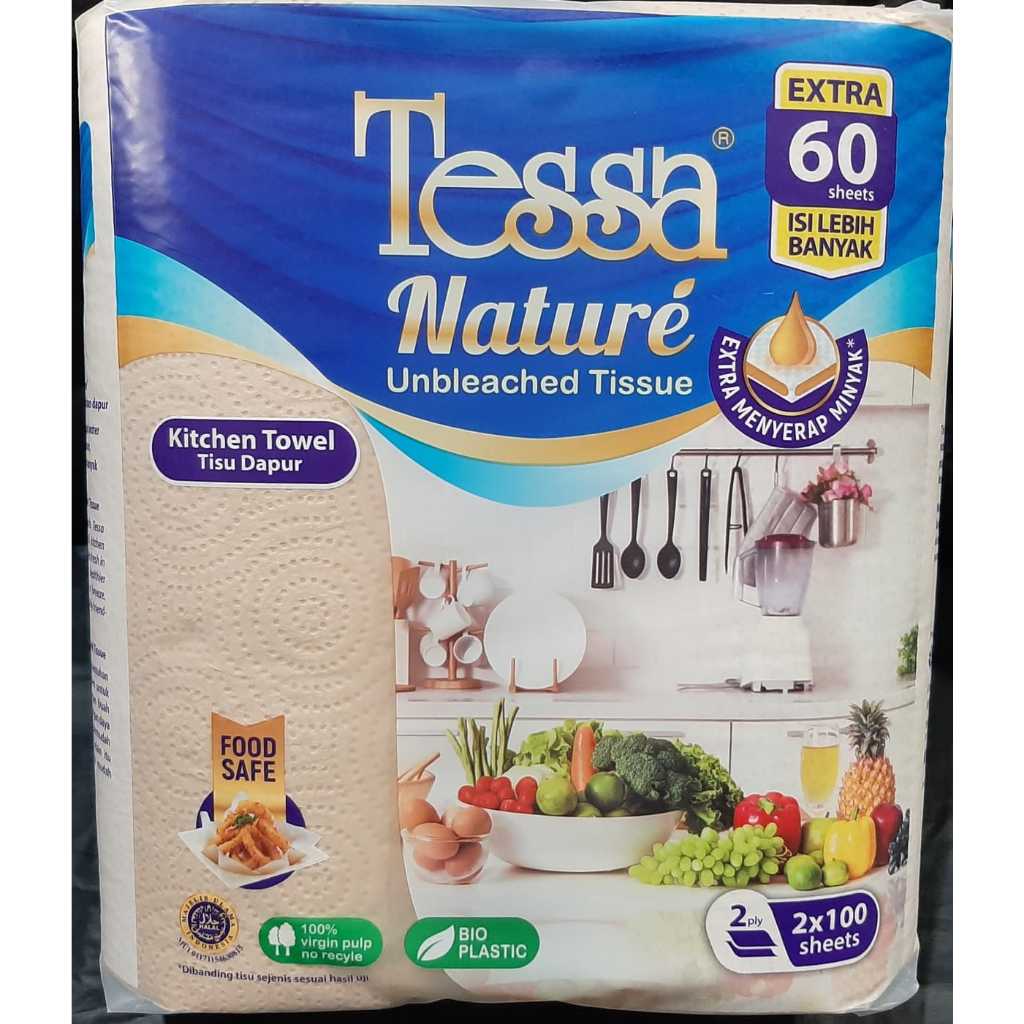 Jual 2 Roll x 100 Sheets x 2 Ply Tessa Kitchen Towel TTP-003 ( Warna ...