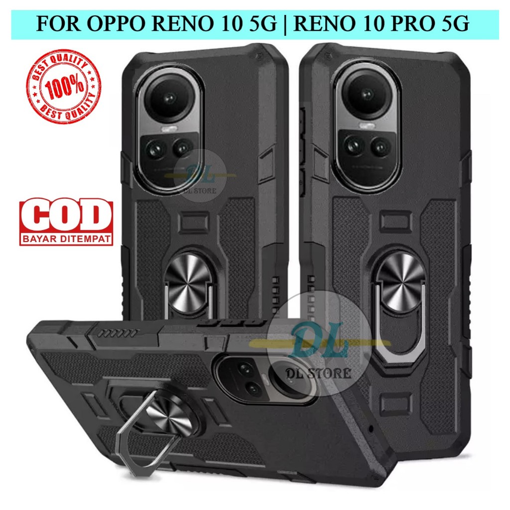 Jual Casing Oppo Reno 10 5G | Reno 10 Pro 5G Premium HardCase Ring ...