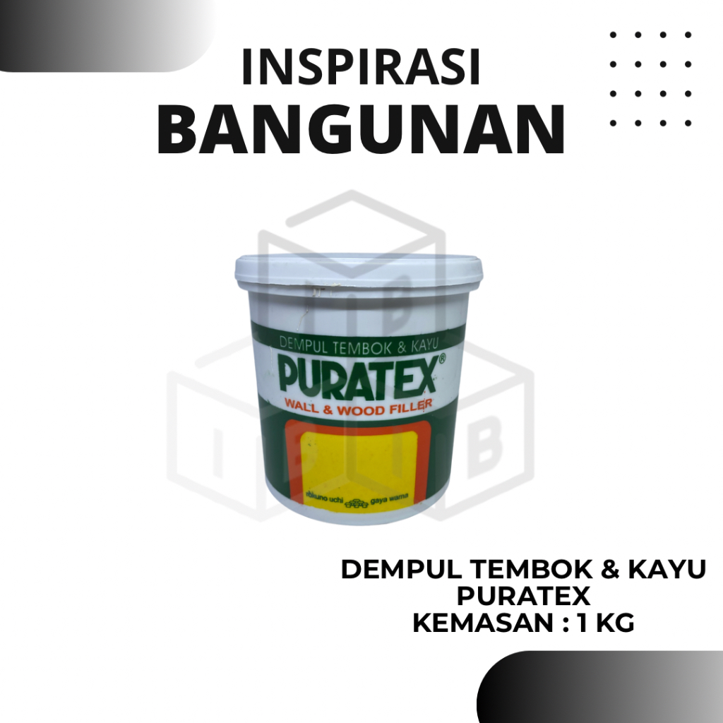 Jual dempul kayu puratex 1 kg dempul kayu dan tembok puratex 1kg ...