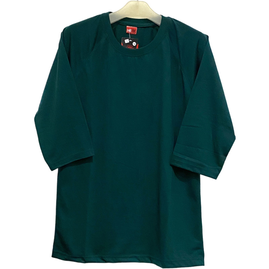 Jual Baju Kaos Raglan Polos 3/4 Dewasa M L XL XXL Hijau Botol Unisex ...