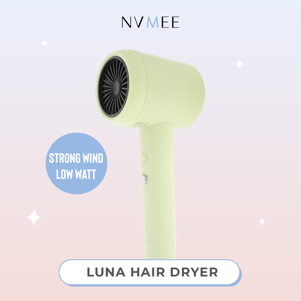 Jual [NEW] NVMEE - LAUNCHING Luna Hair Dryer Strong Wind & Low Watt ...