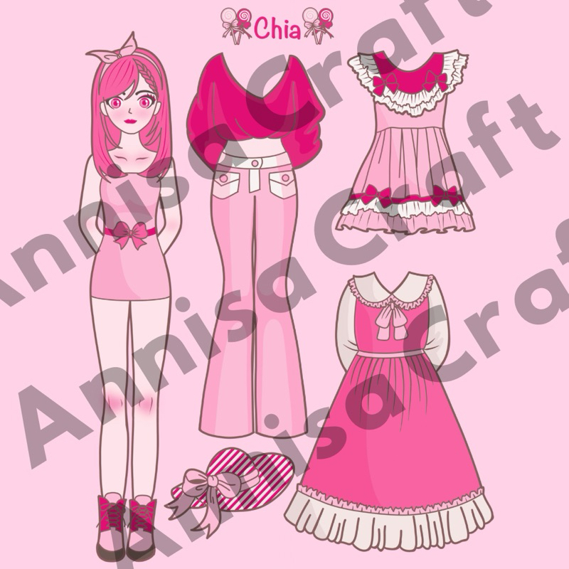 Jual Korean Paper Doll - Series 2, Mainan Bongkar Pasang Kertas, Orang ...