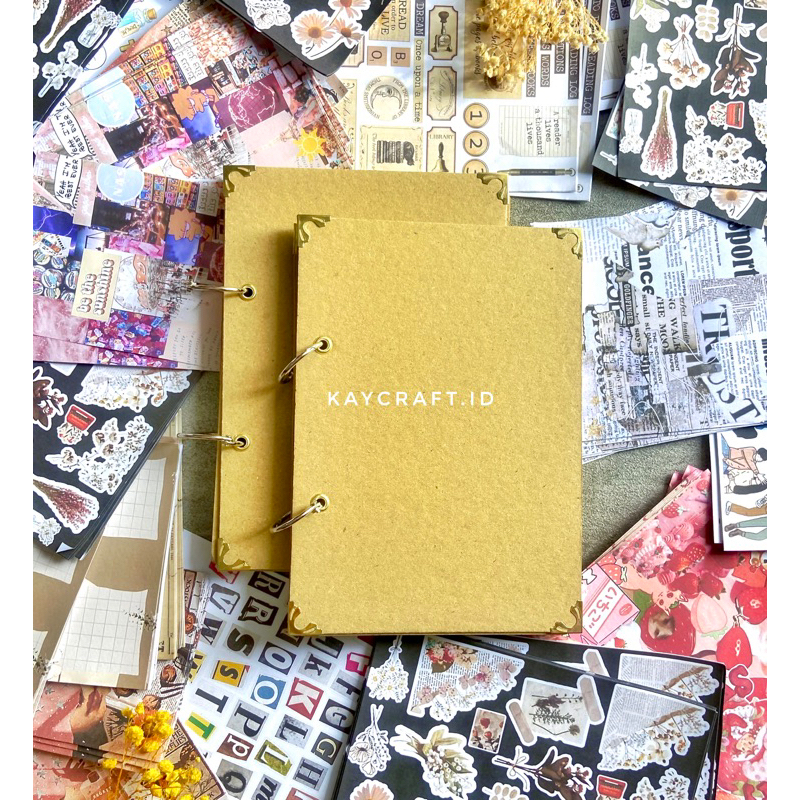 Jual SCRAPBOOK HARDCOVER A5 (21x15cm)-FREE KERTAS AESTETIC | Shopee ...