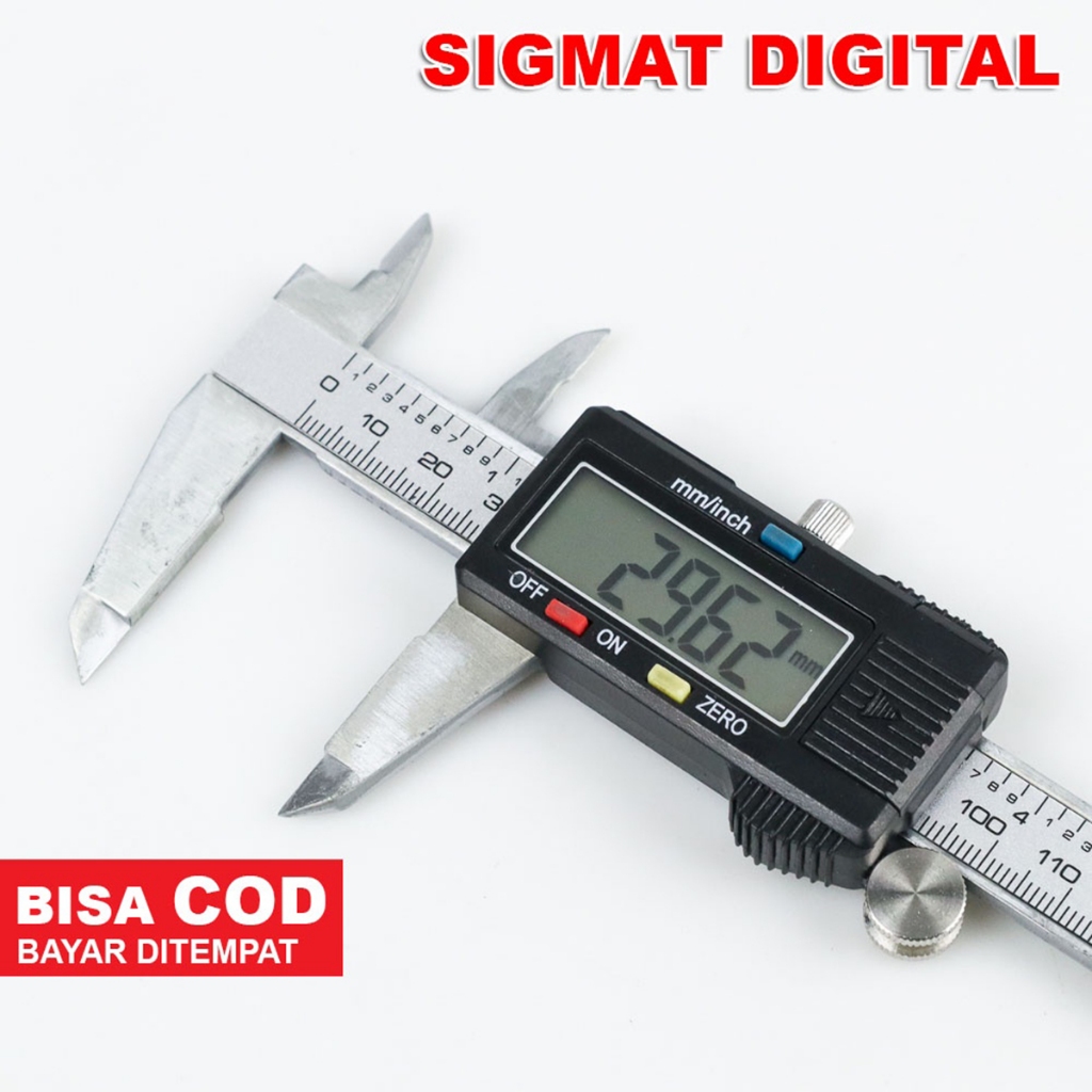 Jual Digital Caliper Sigmat Digital 6 Inchi - 150mm Stainless | Shopee Indonesia