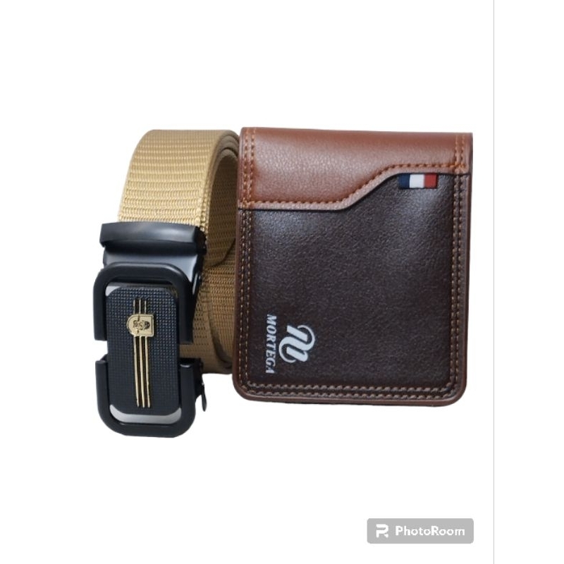 Jual Gesper Sabuk Pria NYLON Canvas Plus Dompet Lipat Standard rell ...