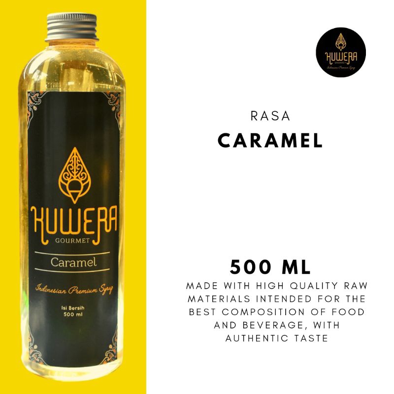Jual Sirup Caramel - Kuwera Syrup 500 ml ( Sirup Cafe ) | Shopee Indonesia