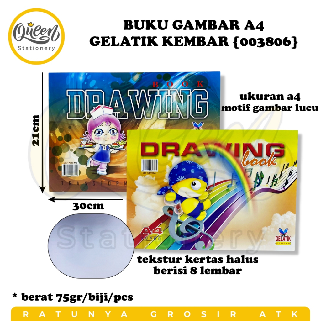 Jual BUKU GAMBAR A4 / DRAWING BOOK / BUKU MENGGAMBAR | Shopee Indonesia