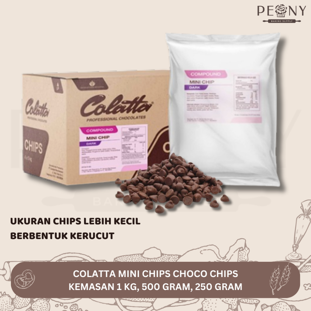 Jual COLATTA COMPOUND MINI CHIP / COLATTA MINI CHOCO CHIPS/ CHOCO CHIPS ...