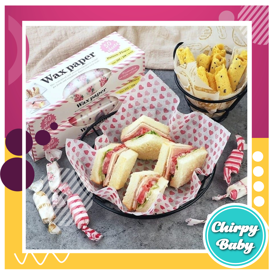 Jual Kertas bento / Alas bekal roti / Pembungkus makanan roti sandwich ...