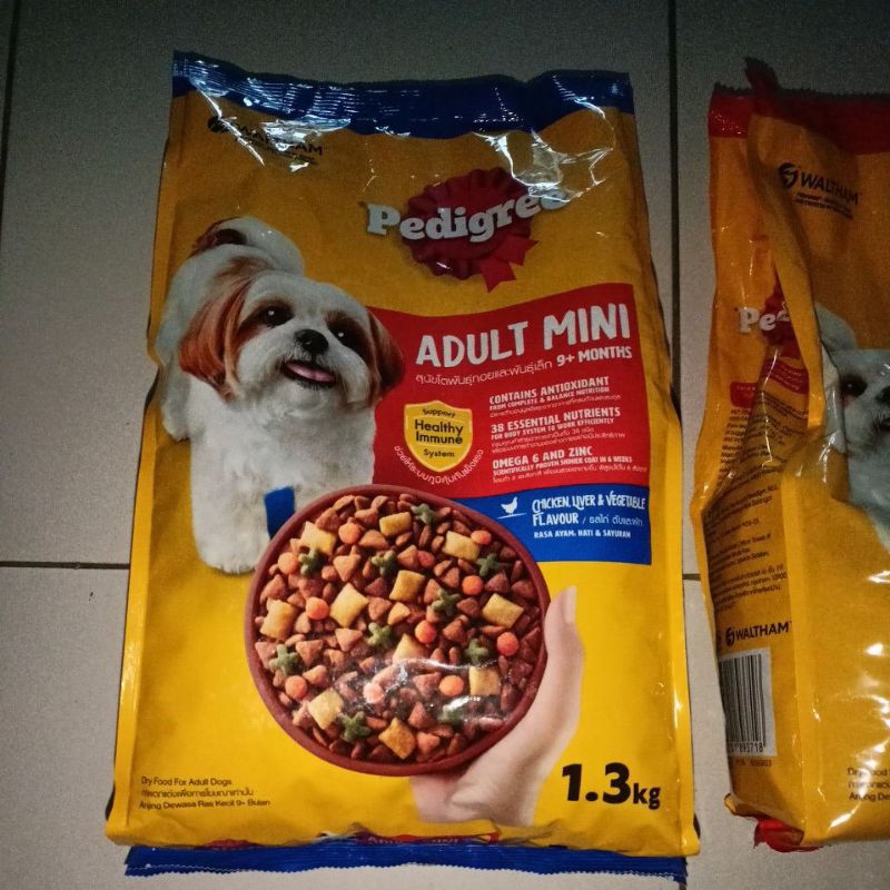 Jual Pedigree Mini Adult Beef Lamb Chicken Liver Vegetable Dry Food ...