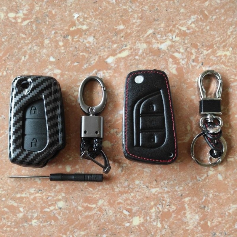 Jual sarung + cover casing keras hardcase kunci remot mobil TOYOTA ...