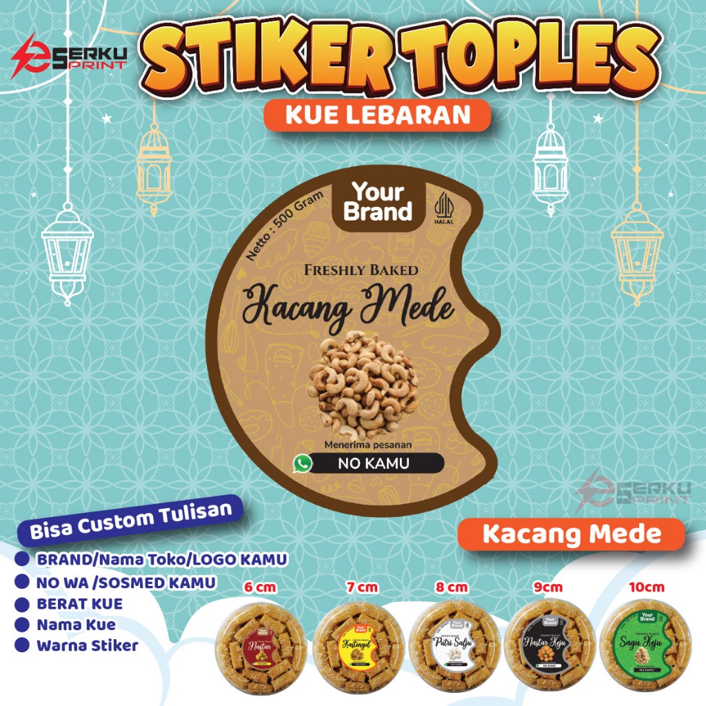 Jual Stiker Toples Kue Lebaran | Stiker Toples Nama Kue Kering Edisi ...