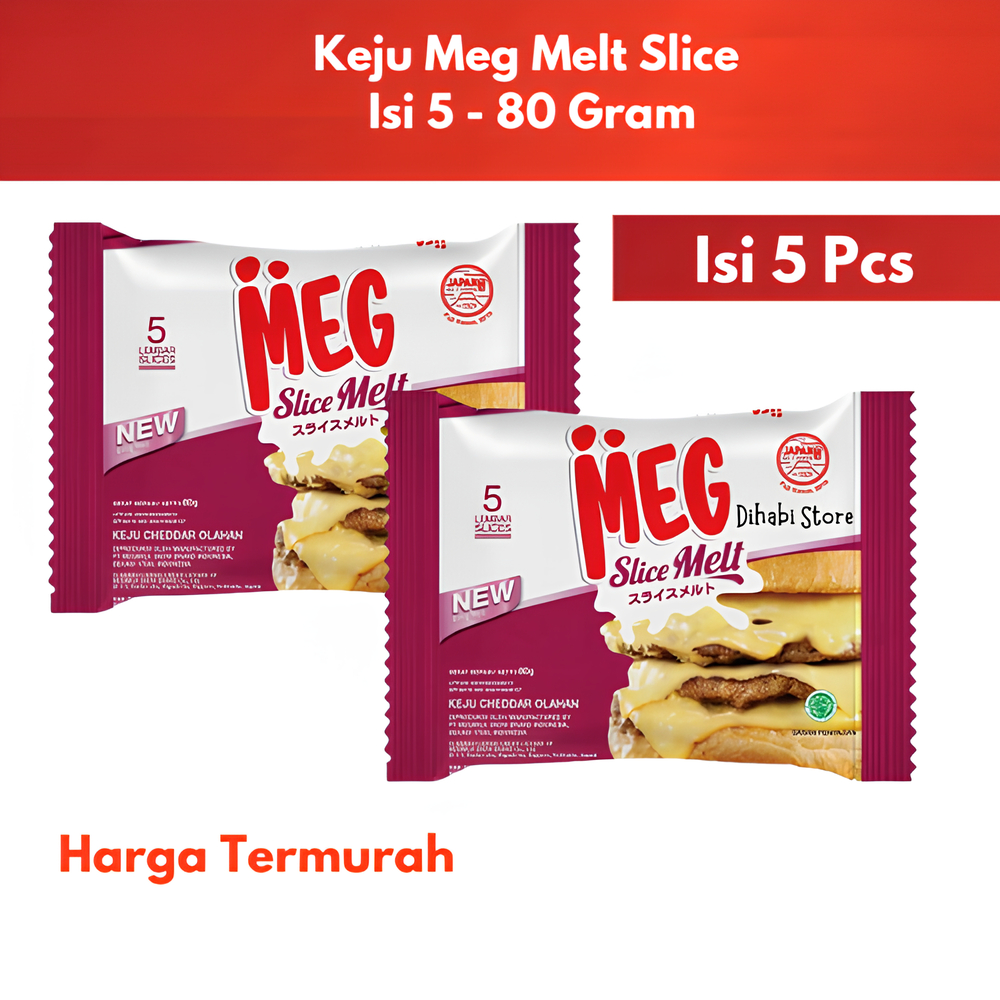 Jual Meg Melt Slice Isi 5 Keju Leleh 80 Gram Quick Melt | Shopee Indonesia
