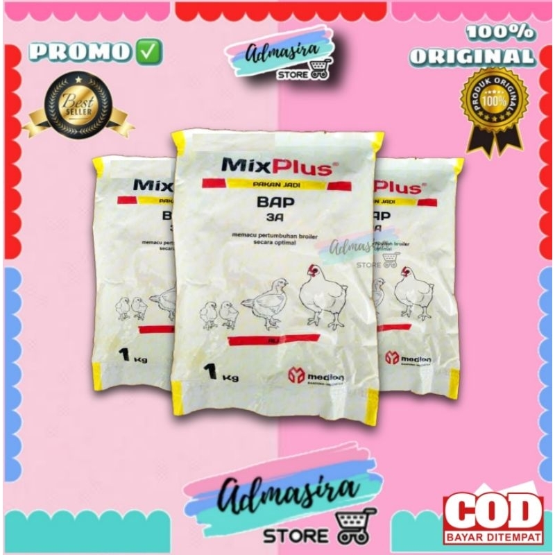 Jual MIX PLUS BAP 3A 1kg MEDION Premix Pemacu Pertumbuhan Ayam Broiler ...