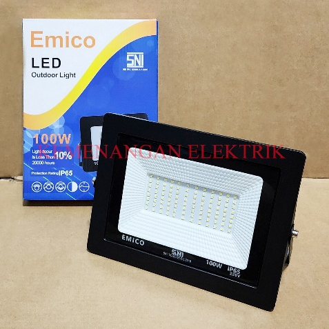 Jual EMICO LAMPU SOROT LED 100W LED FLOOD LIGHT 100 WATT LED TEMBAK OUTDOOR 100WATT | Shopee ...